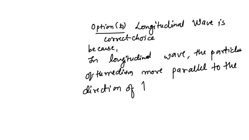 SOLVED: A stretched spring attached to fixed points a.Transverse wave b ...