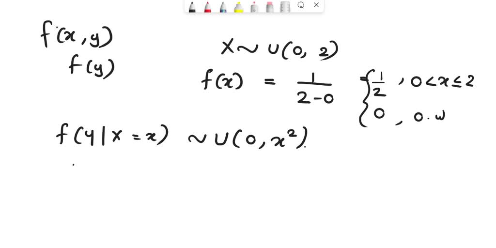 SOLVED: Let (X, Y) be uniform distribution on the right half disc D ...