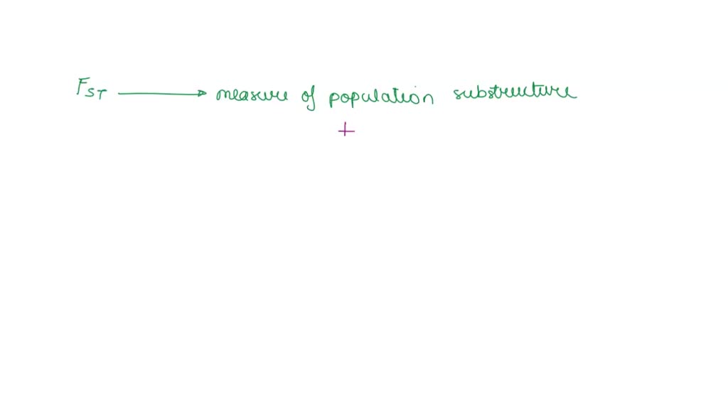 SOLVED: What happens to Fst when populations are connected by migration ...