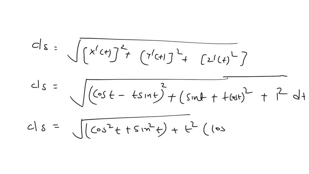 Solved Let € Be The Conical Helix With Parametric Equations X T Cos T Y T Sin T Z T 0 Leq T