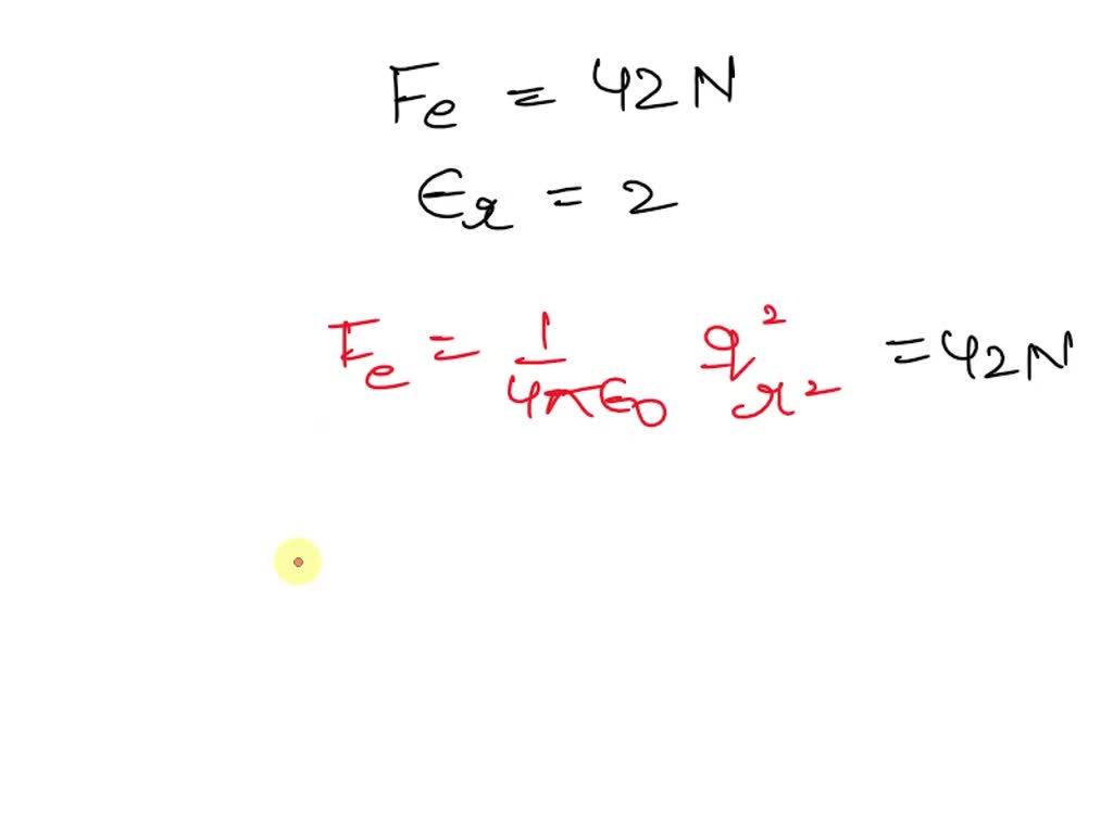 the electrostatic force between two point charges is 42n. if we place a ...