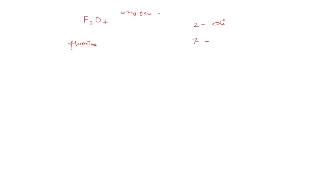 SOLVED: molecular compounds end in the suffix a. -ite b. -ide c. -ate d ...