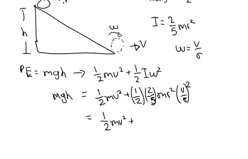 SOLVED: When the sphere reaches the bottom of the ramp, what is its ...