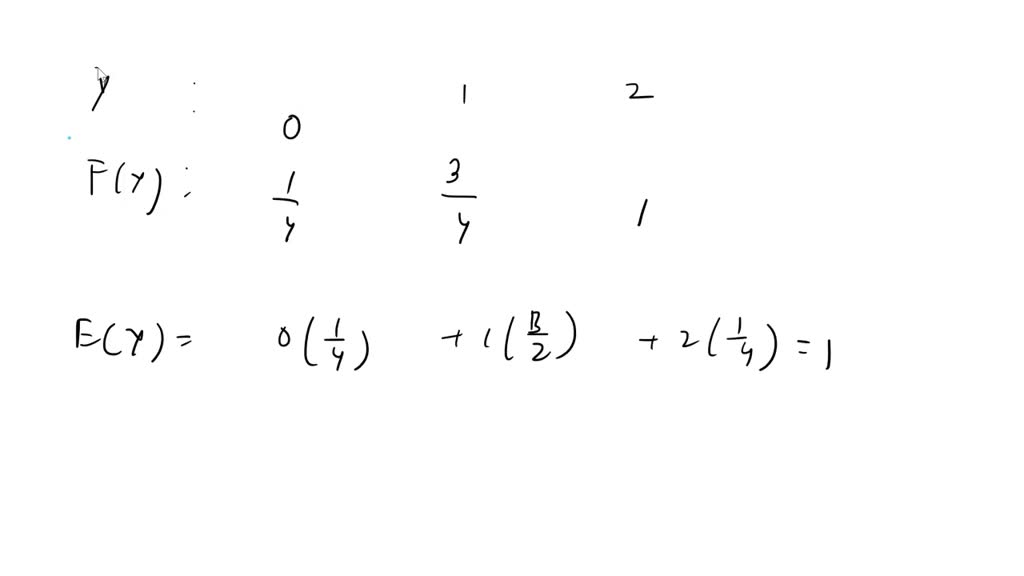 SOLVED: 4 (15 points) Let Y denote the number of heads that occur when ... SOLVED: 4 (15 points) Let Y denote the number of heads that occur when ...
