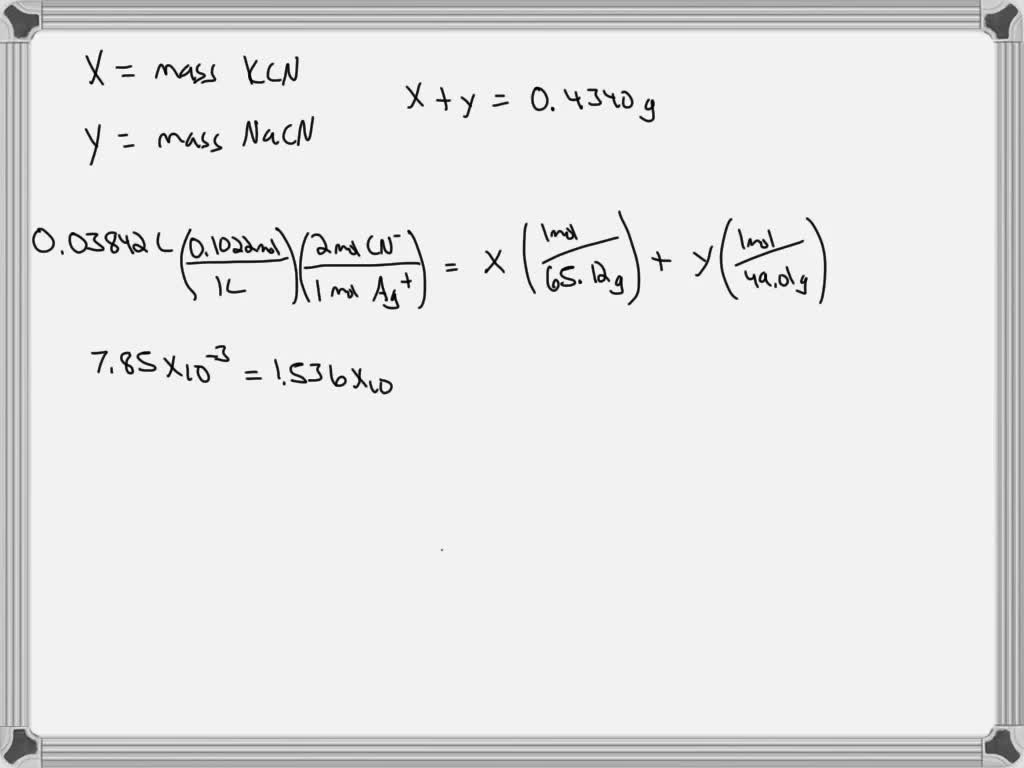 SOLVED: Cyanide forms an extremely stable complex with silver (Ag(CN)2 ...