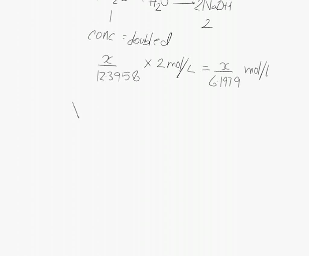 SOLVED: An unknown mass of Na2O (molar mass=61.979 g/mol) was dissolved in enough water to ...
