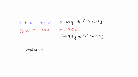 a compound whose empirical formula is xf3 consists of 65f by mass what ...