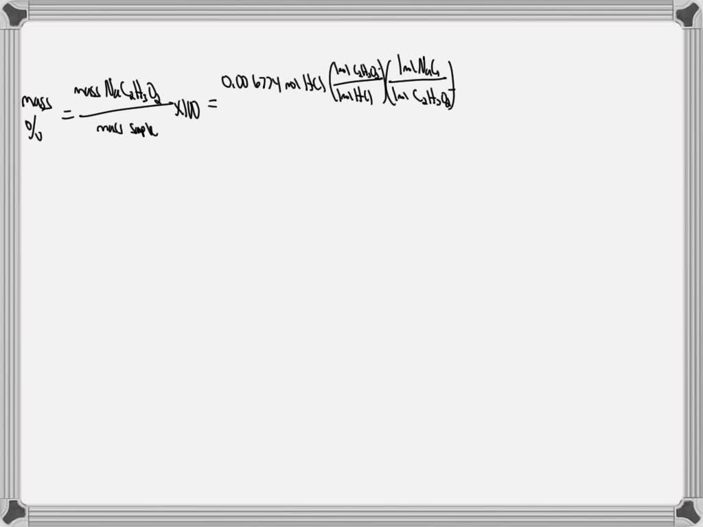 SOLVED: A student analyzes a mixture of solid sodium chloride (NaCl ...