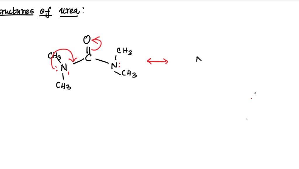 SOLVED: Concert Textbook Draw resonance structure for the urea. B. The ...