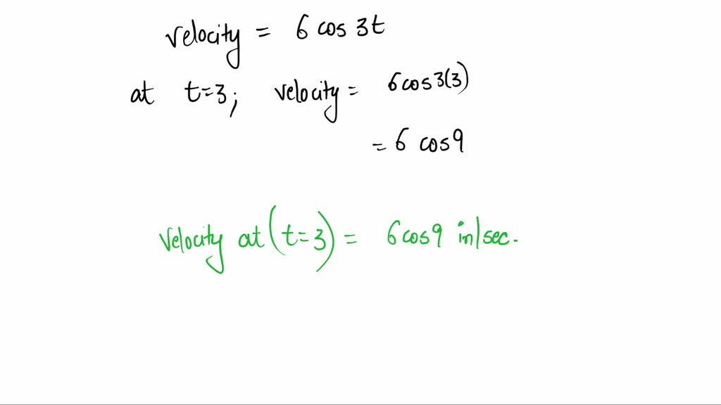 SOLVED: A mass attached to vertical spring has position function given ...