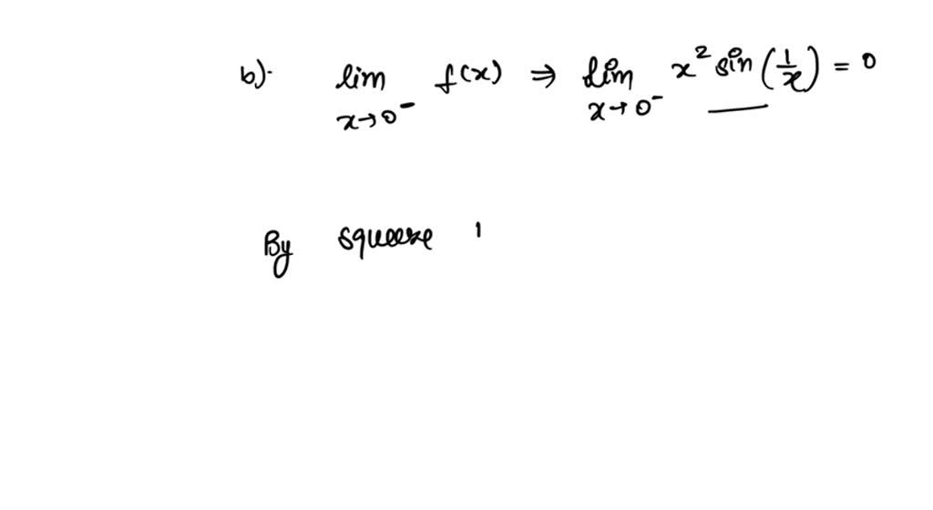 SOLVED: Texts: 1. For the following functions f, show that lim(x,y)→(0,0) f(x,y) does not exist ...