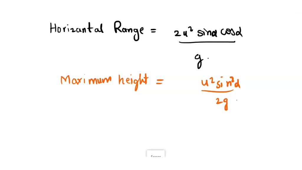 SOLVED: The horizontal range of a projectile is 2?3 times its maximum ...