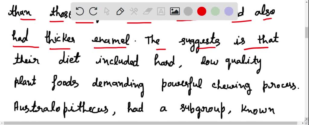 SOLVED: Text: Comparing Australopithecines, early Homo, and late Homo ...