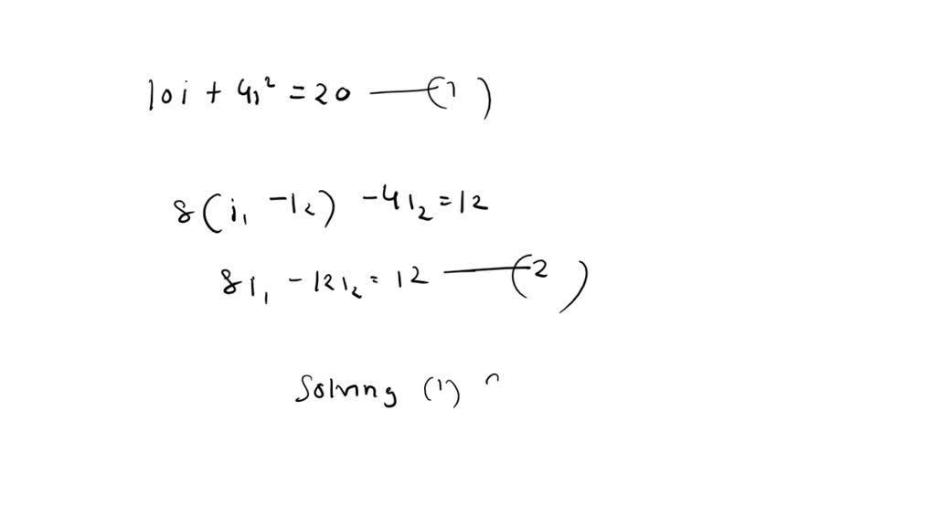 SOLVED: Resistors of R1 = 10 ohms, R2 = 4 ohms, and R3 = 8 ohms are connected to two batteries ...