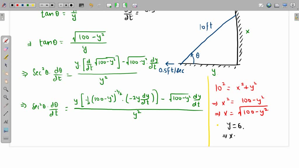SOLVED: ladder ft long rests aqainst Verticai wall, If the bottom of ...