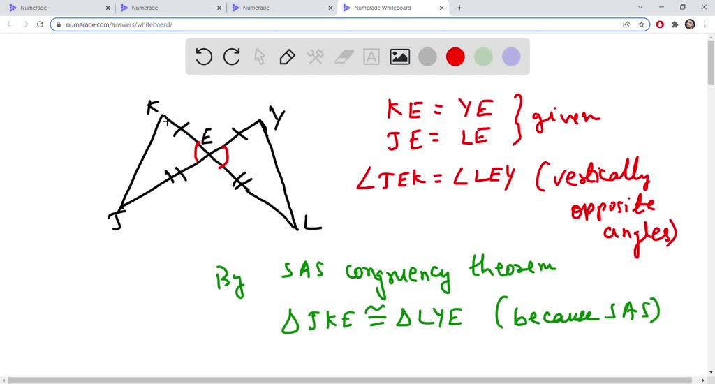 SOLVED: Based on the diagram and congruent marks, what would be a ...