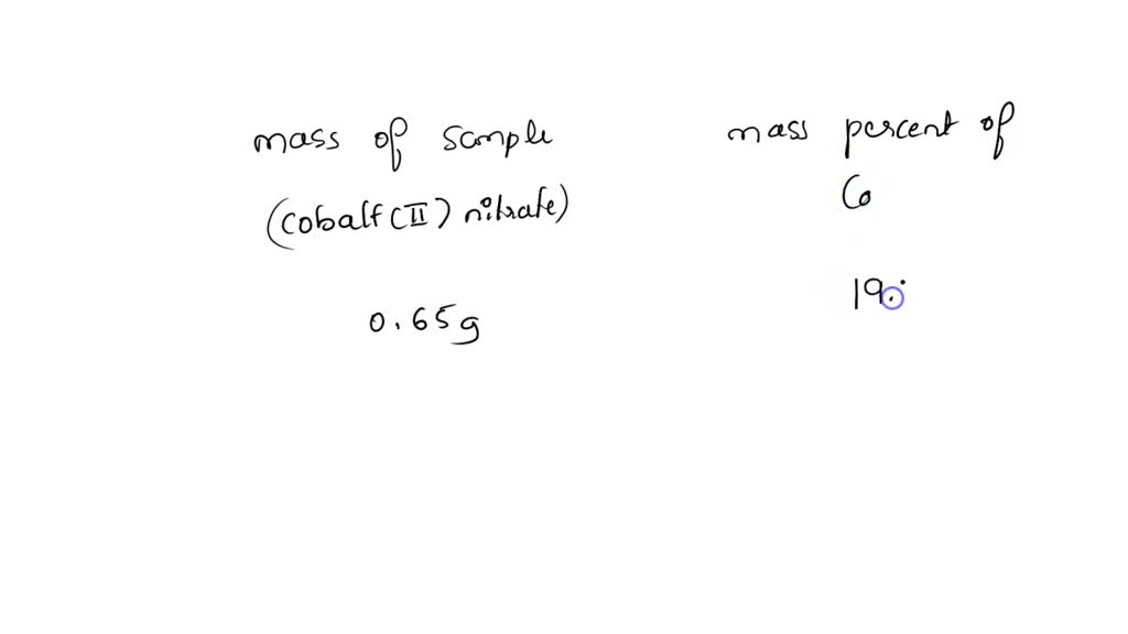 SOLVED: 'Experiment 4: The Synthesis and Analysis of Cobalt Oxalate ...