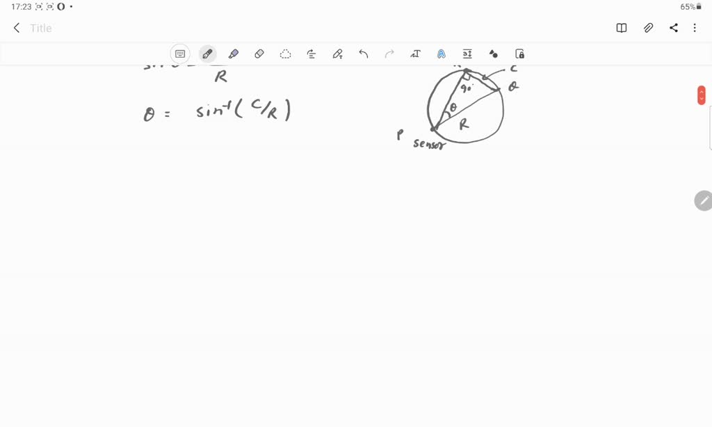 SOLVED: A particle travels clockwise on a circular path of diameter R, monitored by a sensor on ...