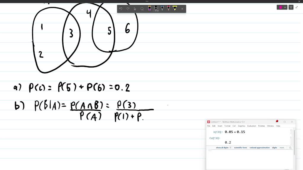 SOLVED: point) A sample space contains six sample points and events A ...