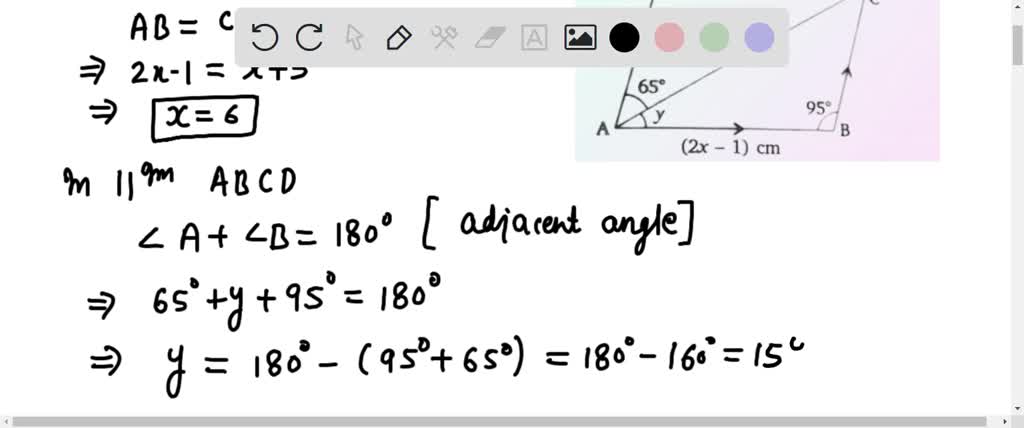In The Given Figure Abcd Is A Parallelogram Find X Y And Z