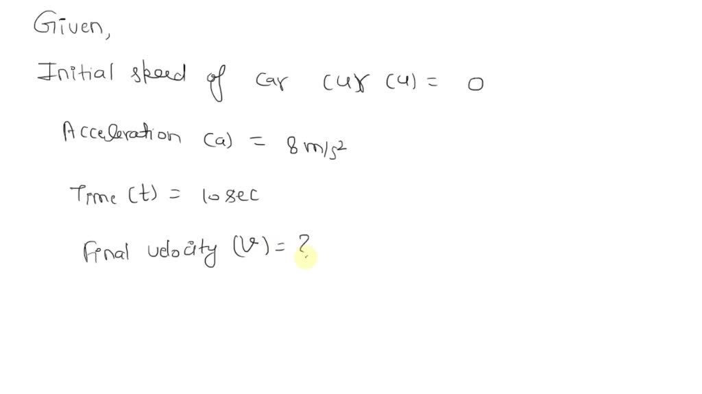 SOLVED: Section 4: Kinematics 9) Answer the following questions: a ...