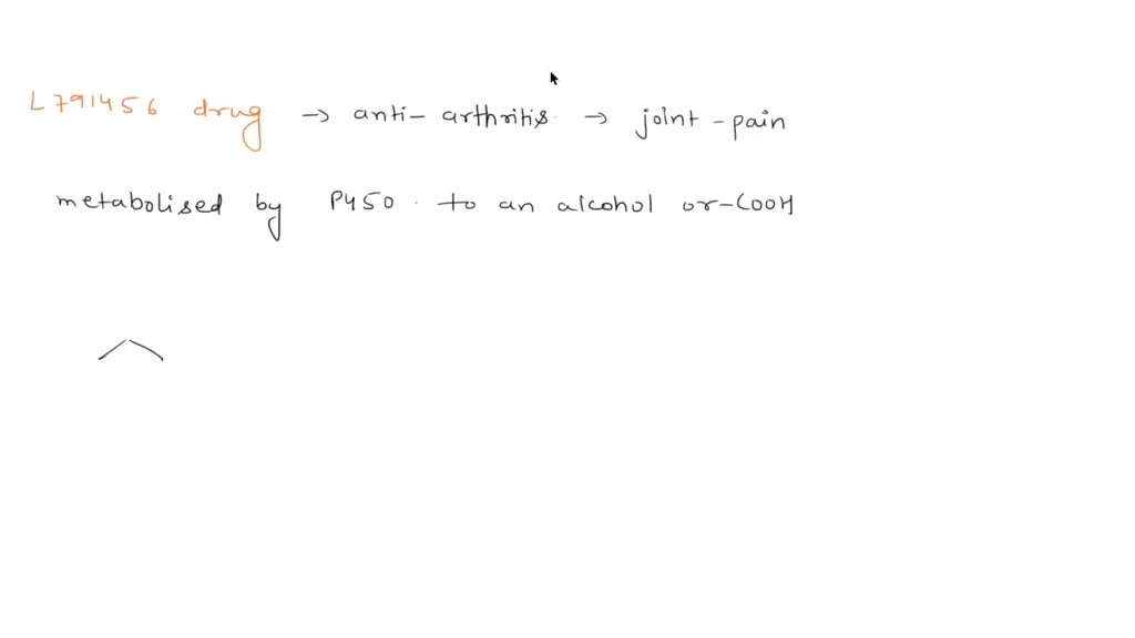 SOLVED: L791456 is an anti-arthritic drug. SO2Me Cl L791456 CH3 Which ...
