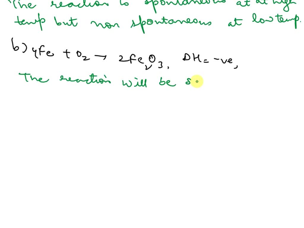 SOLVED: 17.28 From each equation and standard enthalpy, predict whether ...