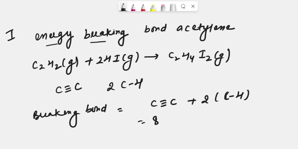 SOLVED: Consider the reaction of acetylene with hydrogen iodide in the ...