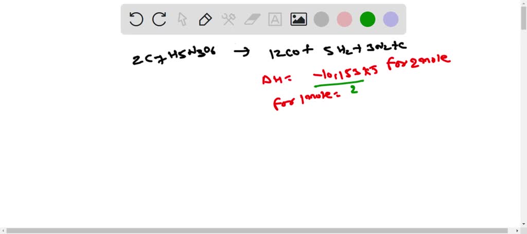SOLVED: Trinitrotoluene (TNT) is a highly explosive compound. The ...