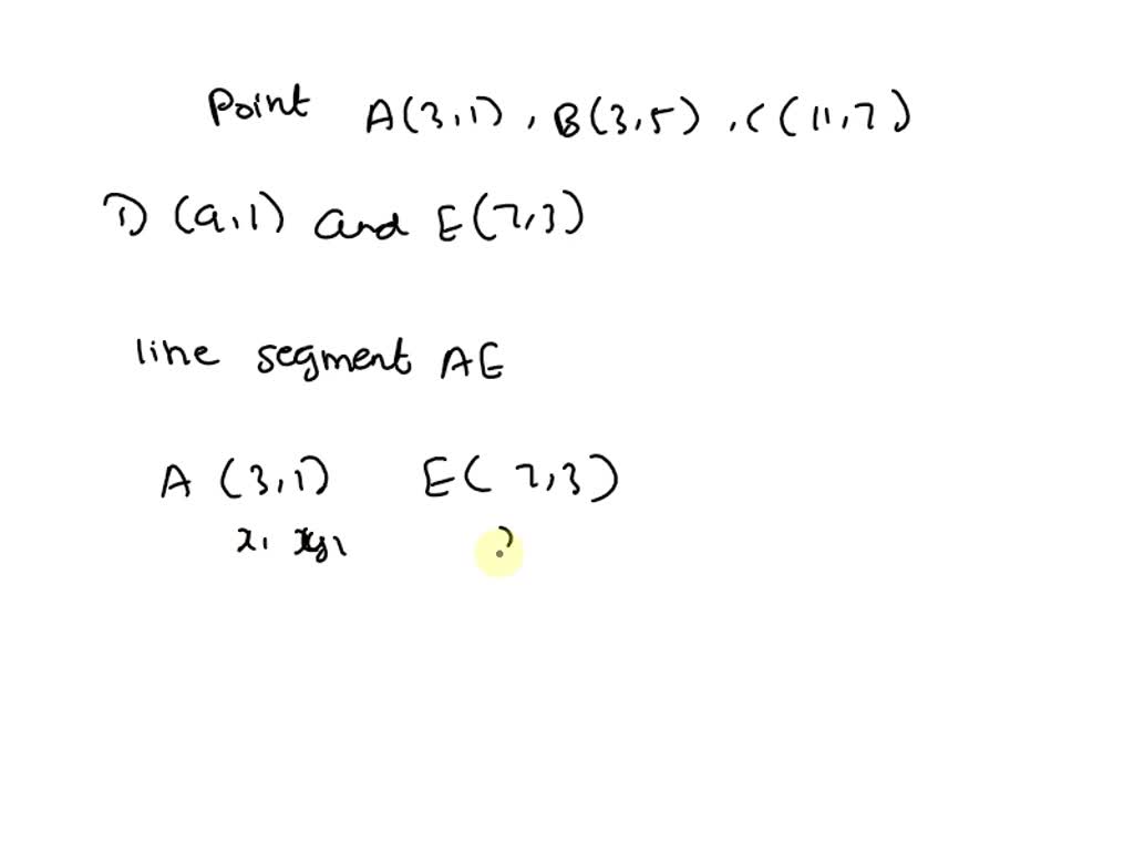 Points A(3, 1), B(3, 5), C(11, 7), D(9, 1) and E(7, 3) represent snow shelters in the Blackburn ...