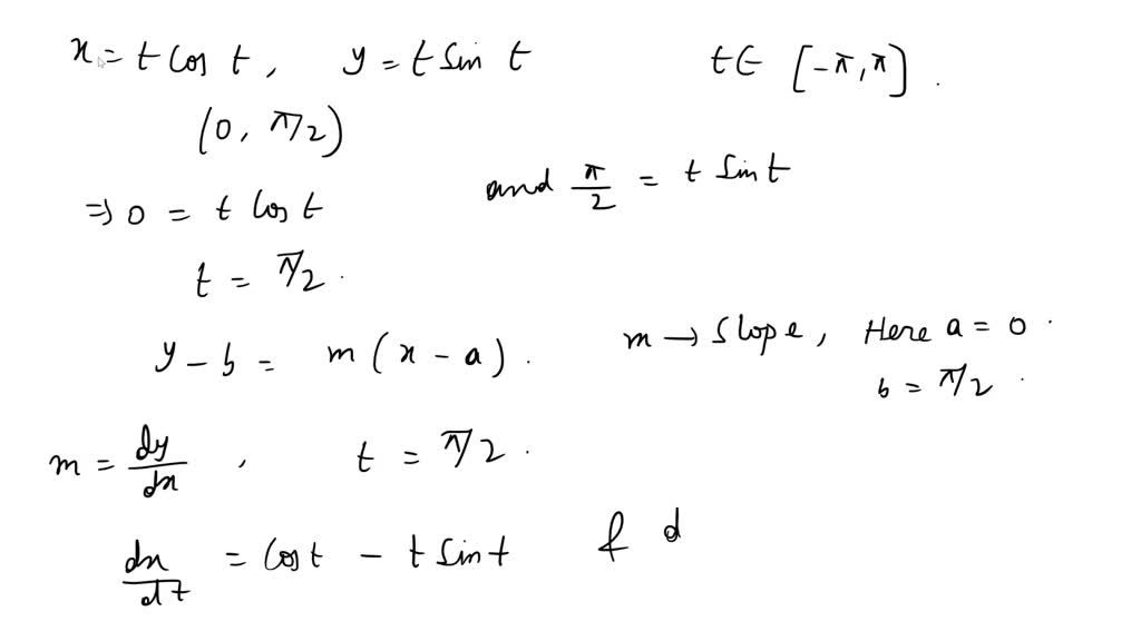 SOLVED: Problem 1. Consider the curve C defined by the parametric equation x = tcos(t), y = tsin ...