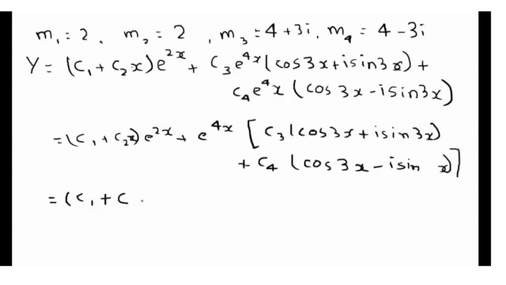 SOLVED: Suppose that the auxiliary equation of a fifth-order ...
