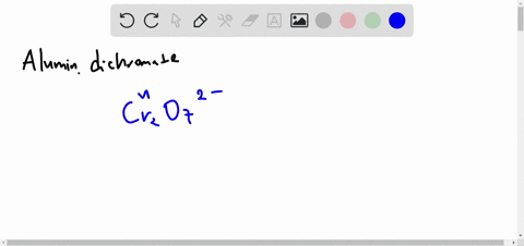 SOLVED: write the correct formula for aluminum dichromate