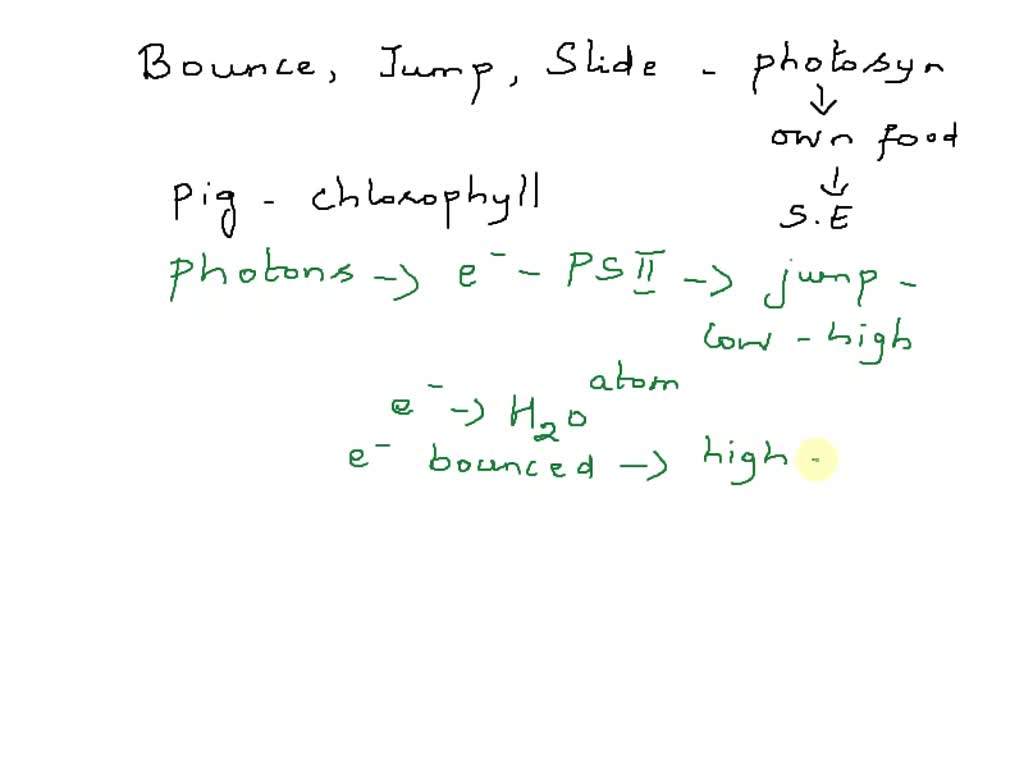 SOLVED: Bounce' "Jump' and Slide" Describe how these three verbs ...
