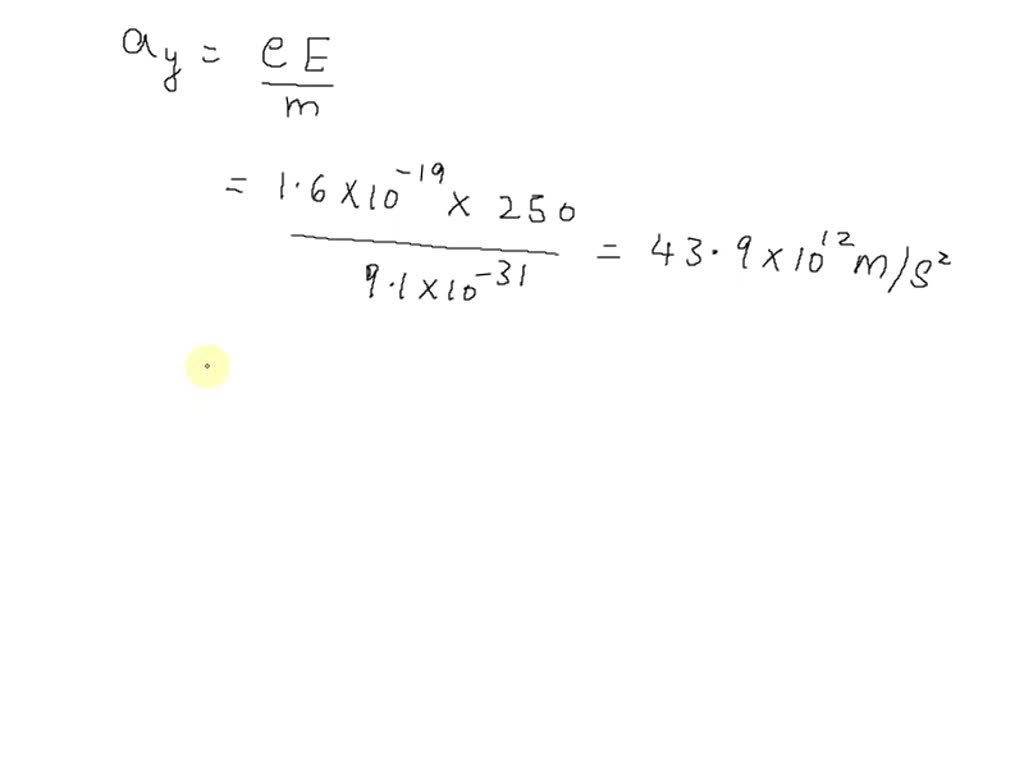 SOLVED: An electron moving along the x-axis with a constant speed v = 5 x 10^6 m/s enters the ...