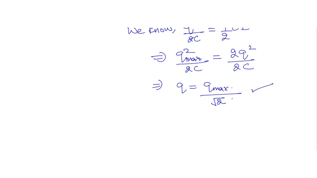 SOLVED: An oscillating LC circuit has inductance L and capacitance C. The maximum charge on the ...