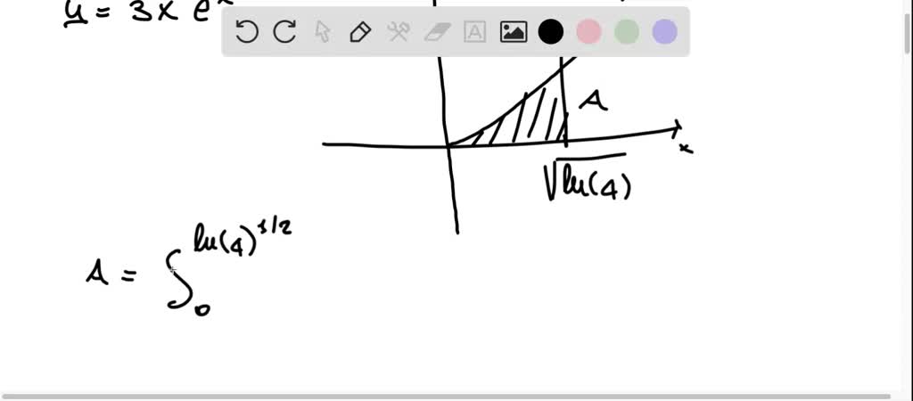 SOLVED: Calculate the total area of the region described. Do not count the area beneath the x ...