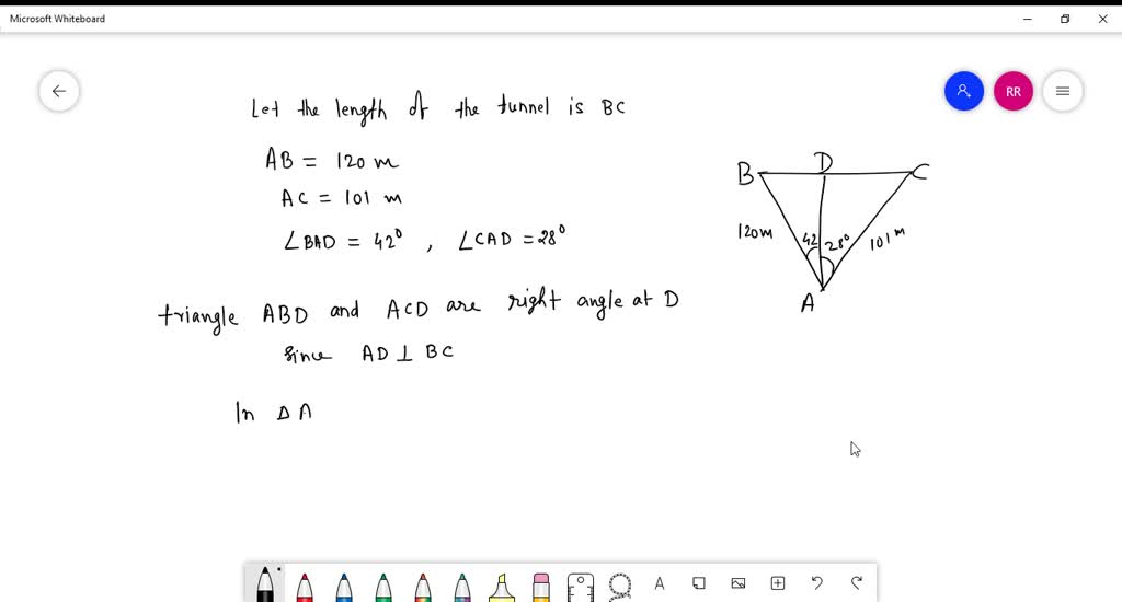 surveyor wants to know the length of tunnel built through mountain ...