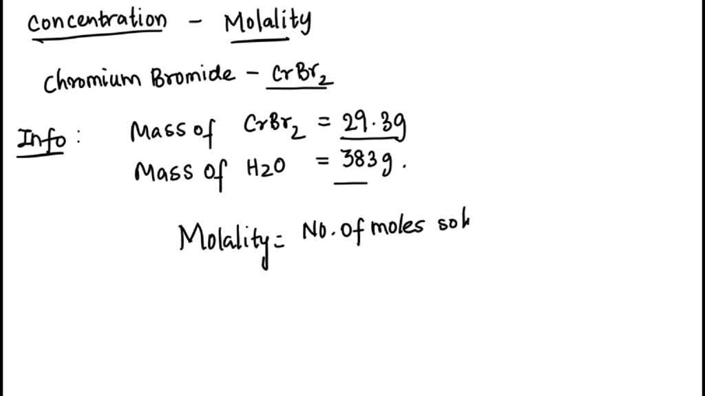 SOLVED: 'An aqueous solution is made by dissolving 29.3 grams of ...