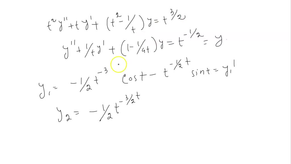SOLVED: The Bessel equation of order v, where v â‰¥ 0, is the ...