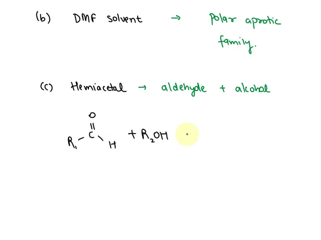 SOLVED: Trimethylamine is an example of a DMF is a solvent that is a ...