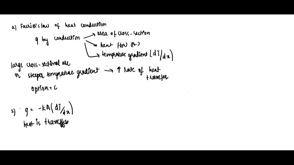 SOLVED: Please 2. The Fourier's law of heat conduction states that the ...
