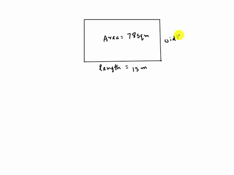The area of a rectangular park is 72 sqm and its length is...
