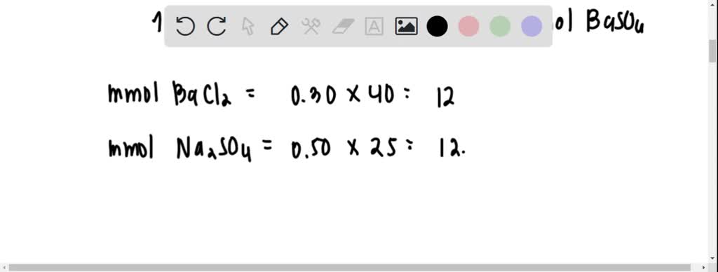 SOLVED: Consider the reaction BaCl2+Na2SO4 –> BaSO4 +2NaCl How many ...