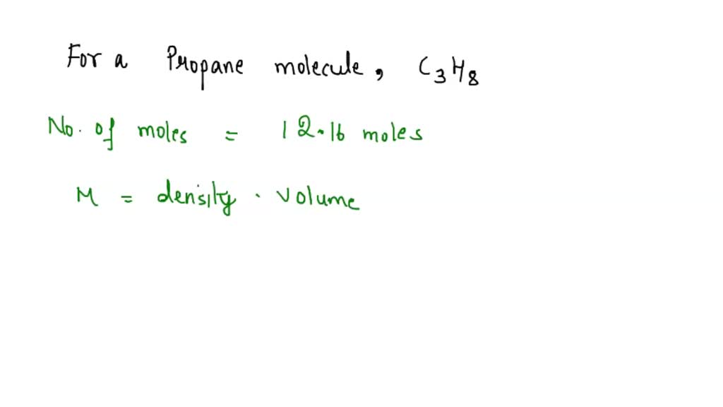 SOLVED: A pure propane is held in a closed container at 100Â°F. Both ...