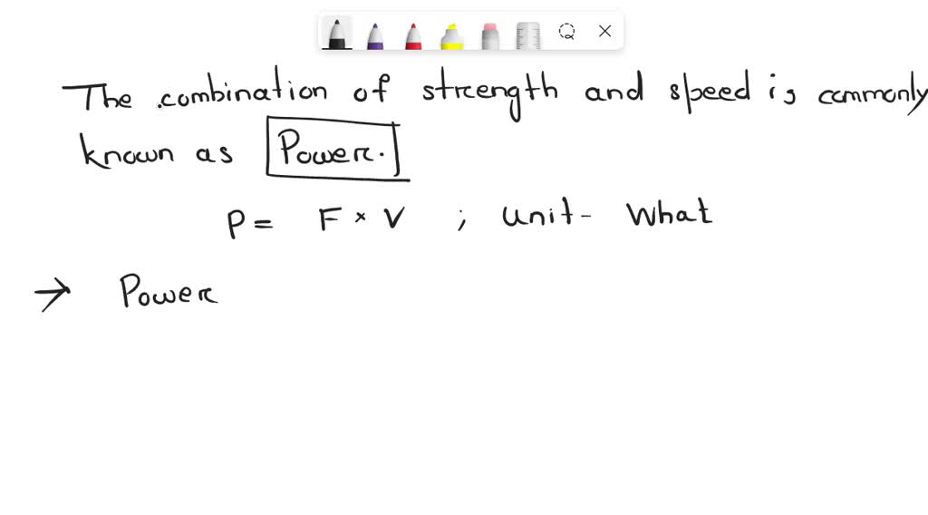 SOLVED: the combination of speed and strength in one blow of movement