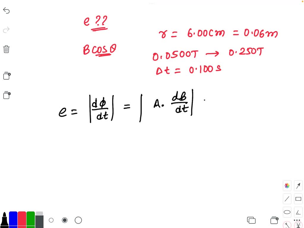 WS 23-1 Calculate the magnitude of the induced emf when the magnet in the figure below is thrust ...