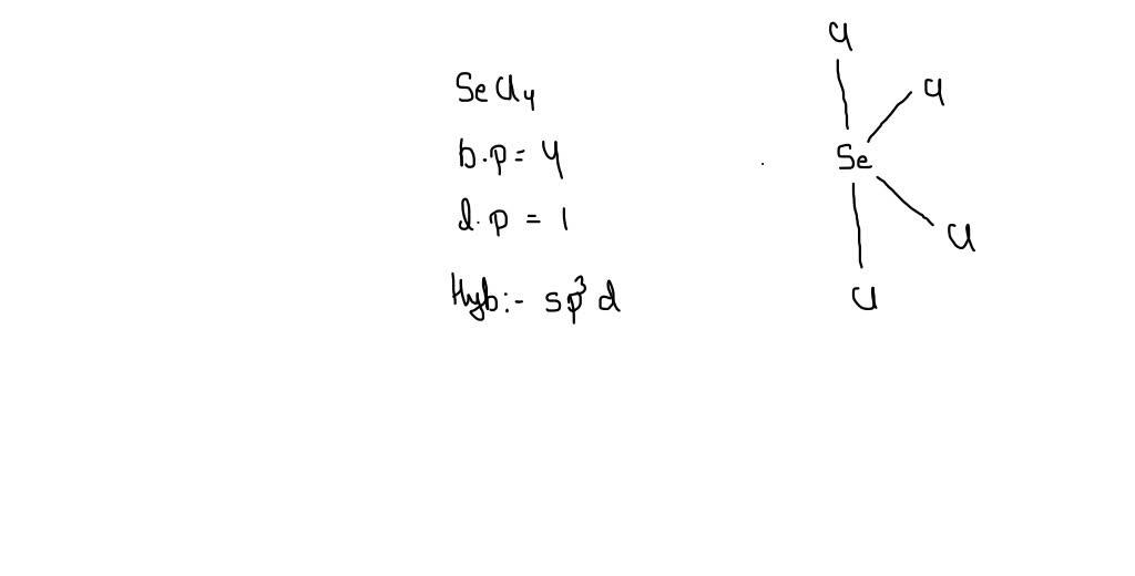 SOLVED: What is the shape of a molecule of selenium tetrachloride ...