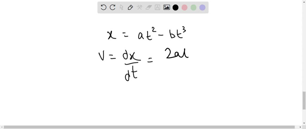 Solved The Position X Of A Particle Varies With Time T As X At2