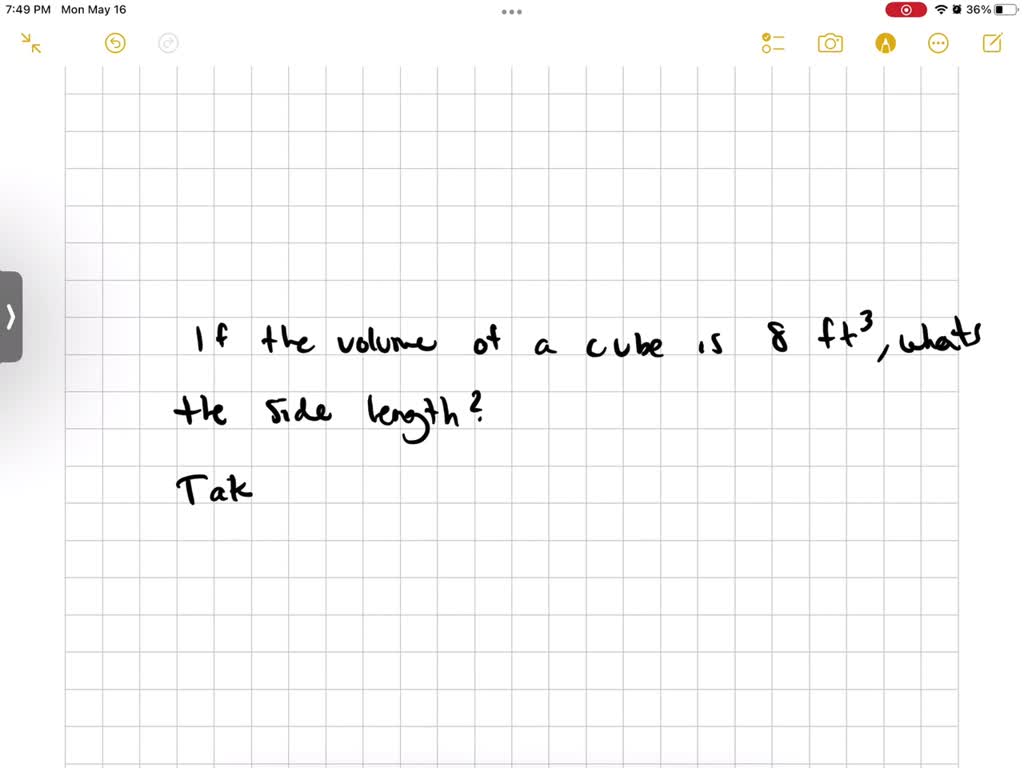 Solved Create Word Problem Whose Solution Involves Taking A Cube Root 1517